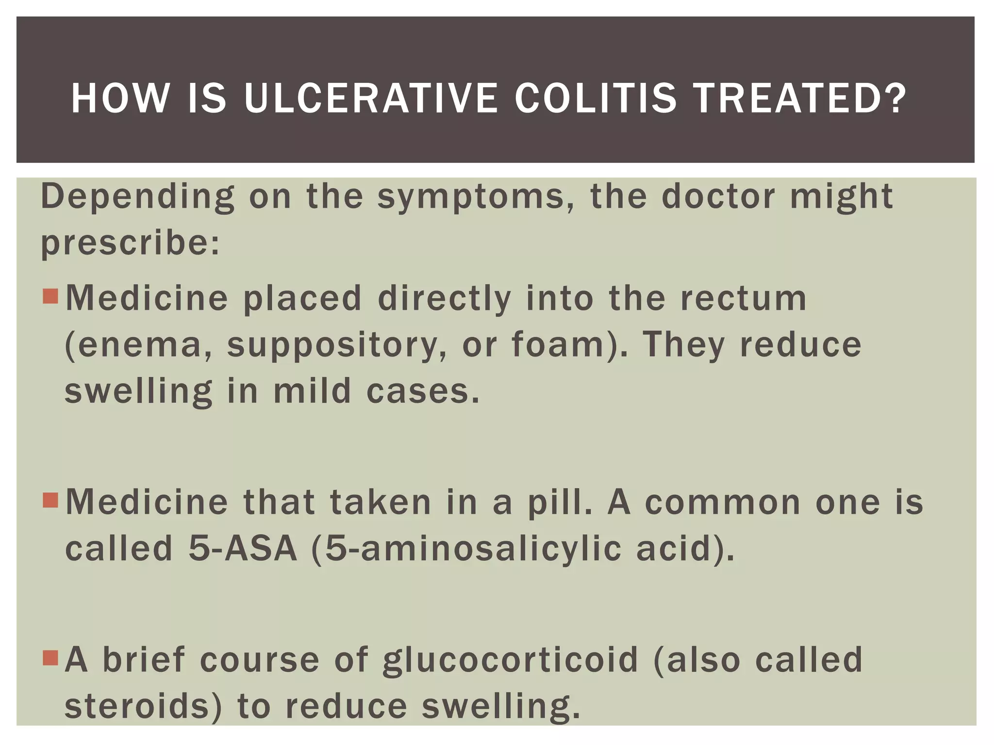 Dietary management of gastrointestinal diseases (ulcerative colitis) | PPTX