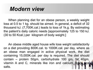 Dietary management of of obesity | PPT