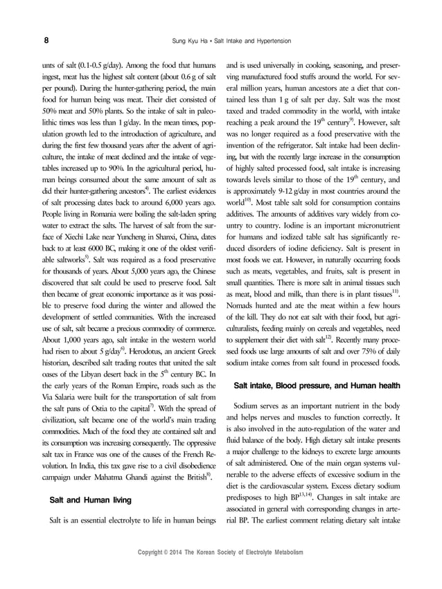 Dietary salt intake and hypertension | PDF