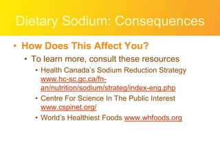 Dietary Sodium | PPT