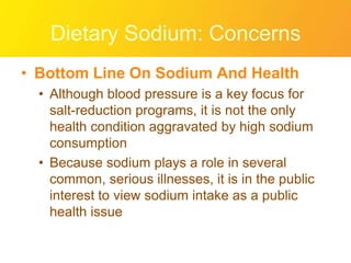 Dietary Sodium | PPT