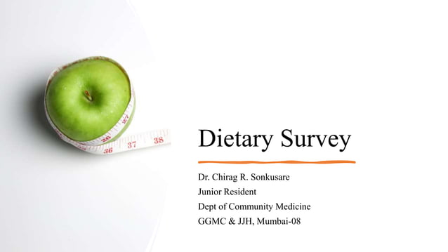 Dietary survey | PPTX