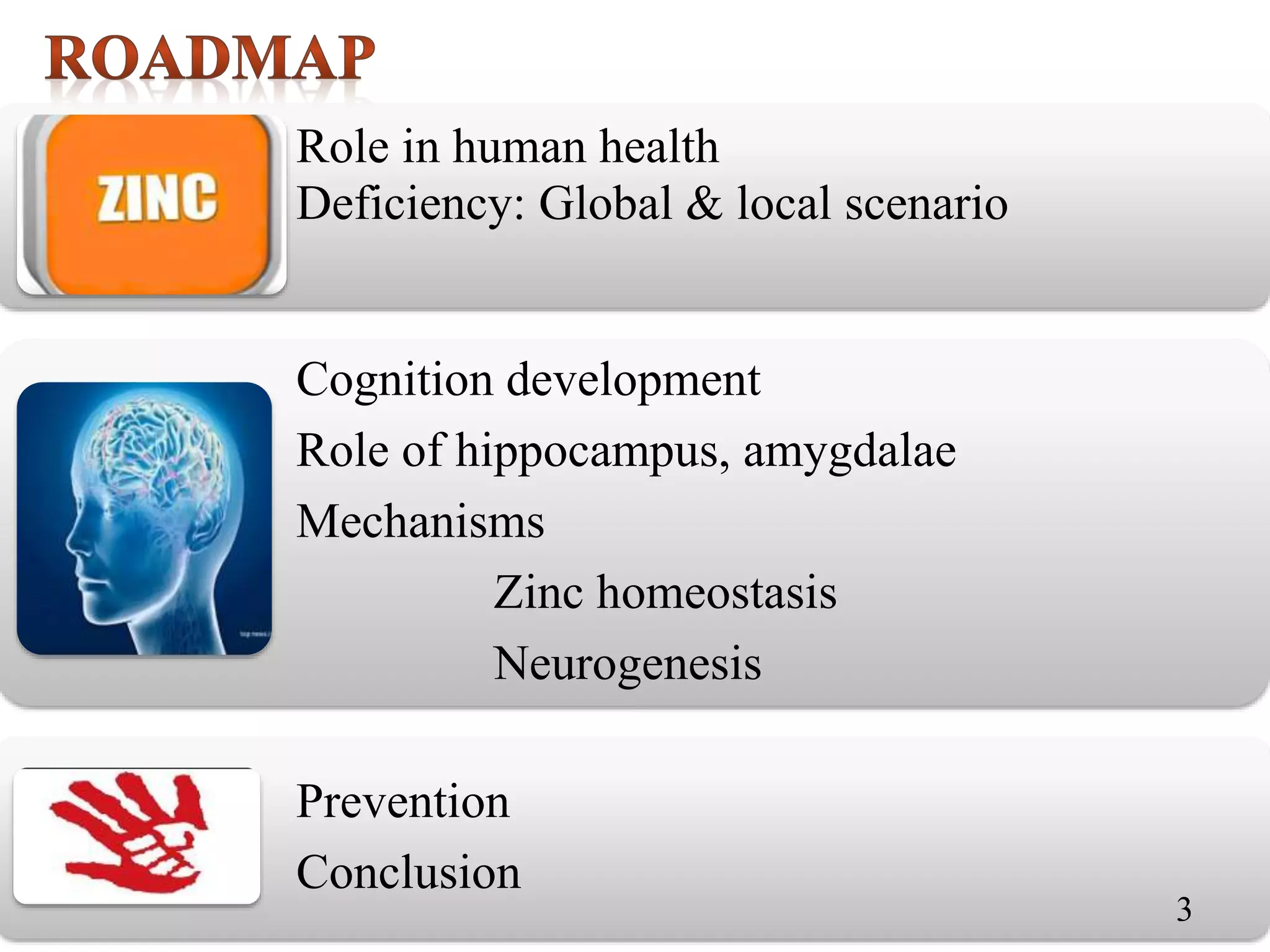 Dietary zinc and cognition development | PPTX
