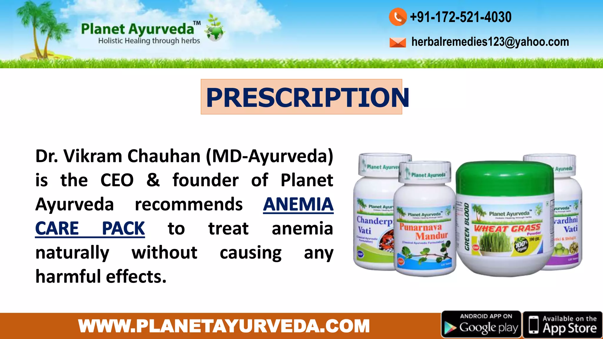 Diet Chart for Anemia (Low Hemoglobin) - Foods To Recommend & Avoid | PPT
