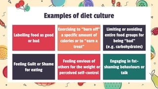 Diet culture overhaul | PPTX