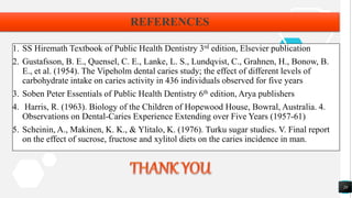 Diet and dental caries: human studies | PPTX