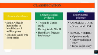 Diet and dental caries: human studies | PPTX