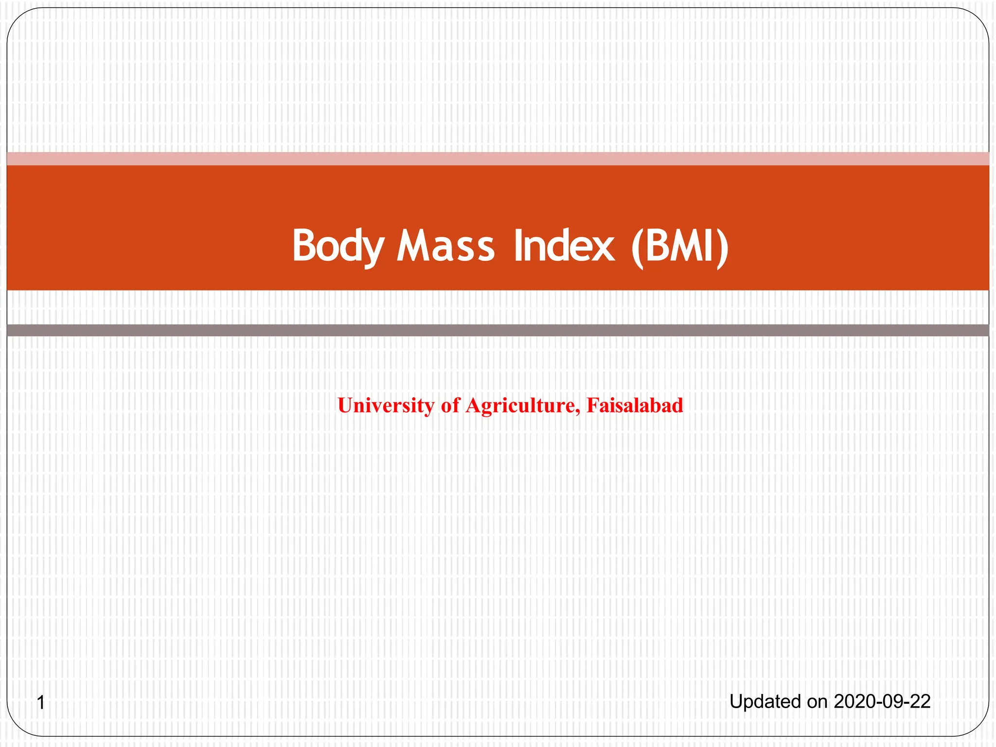 Dietetics - BMI ( Body Mass Index ).pptx