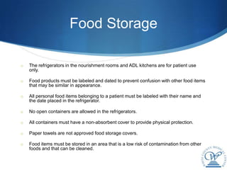 Dietetic services food handling | PPTX