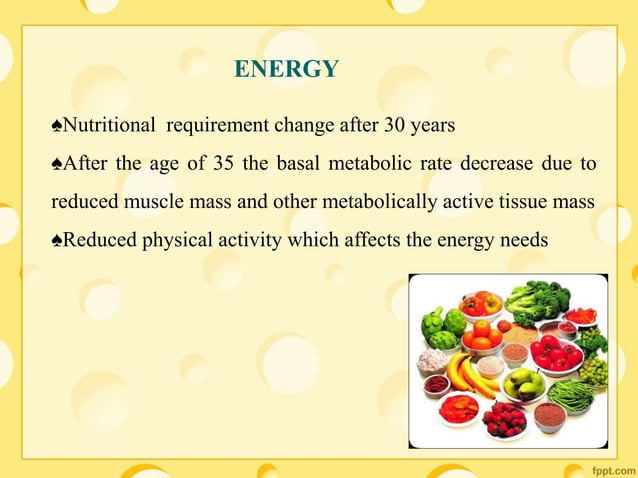 Diet for old age | PPTX | Eldercare | Family and Relationships
