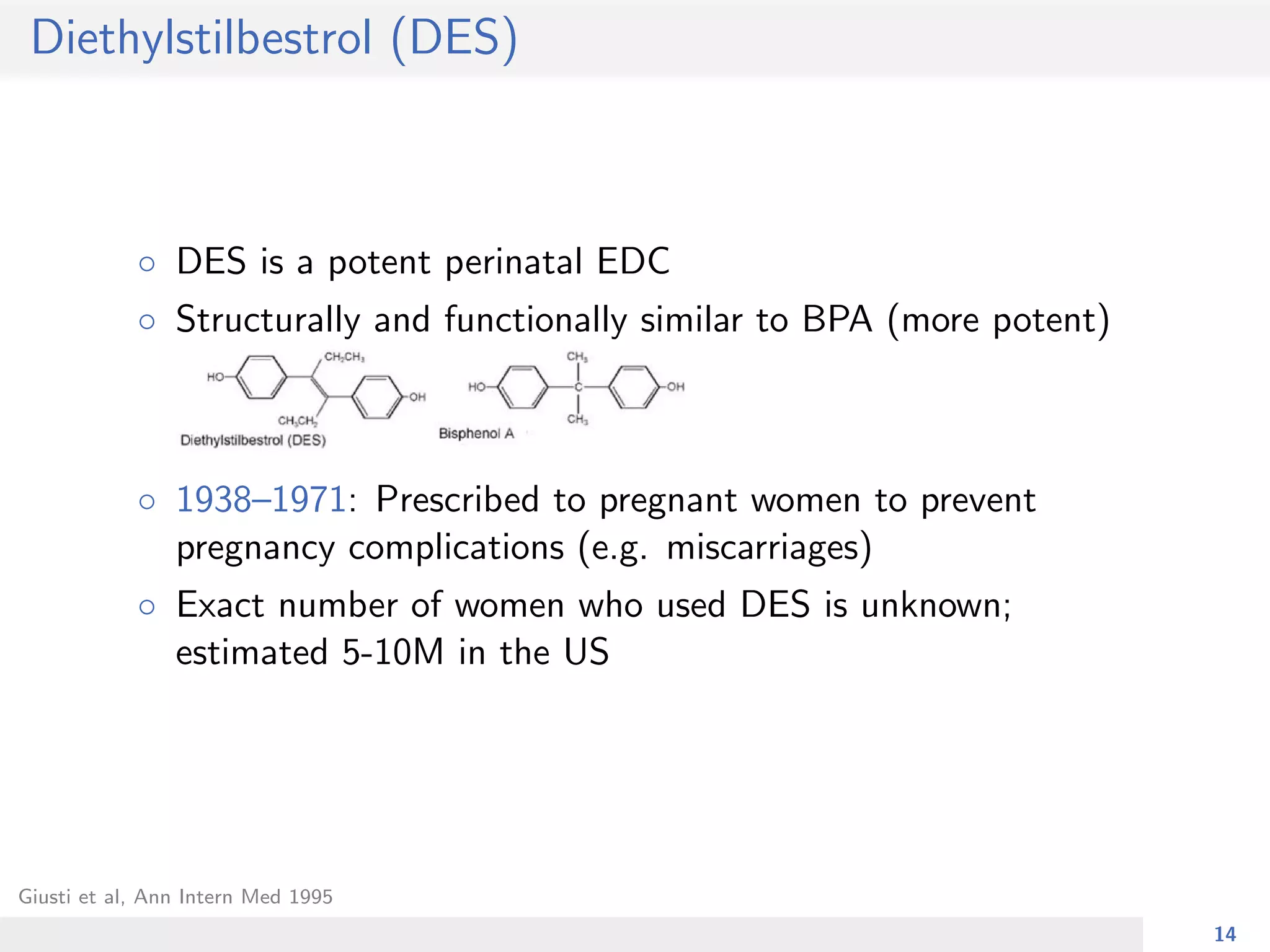 Diethylstilbestrol Transgenerational Neurodevelopmental Deficits | PDF