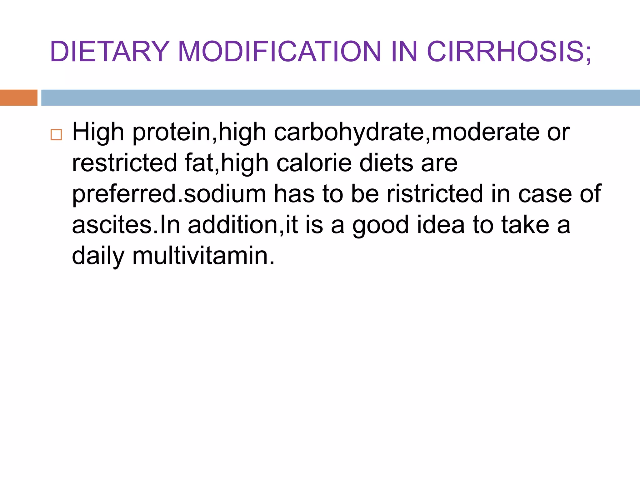 DIET IN HEPATIC CIRRHOSIS - Copy.ppt