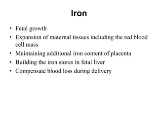 Diet in pregnancy and lactation | PPTX