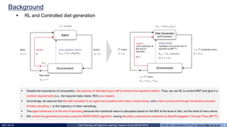 Diet planning with machine learning (changhun lee) 현장발표용 | PPTX ...