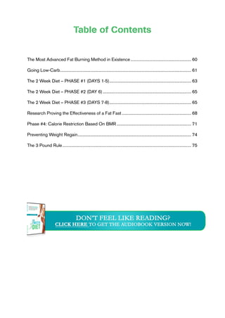 Diet Plans Comparison Chart | PDF