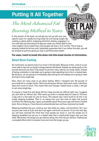 Diet Plans Comparison Chart | PDF