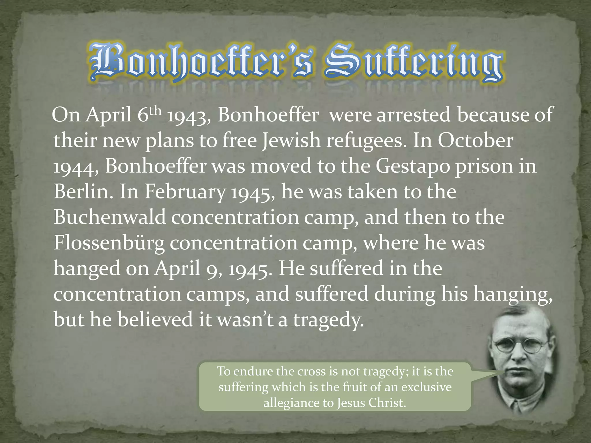 Dietrich Bonhoeffer | PPTX
