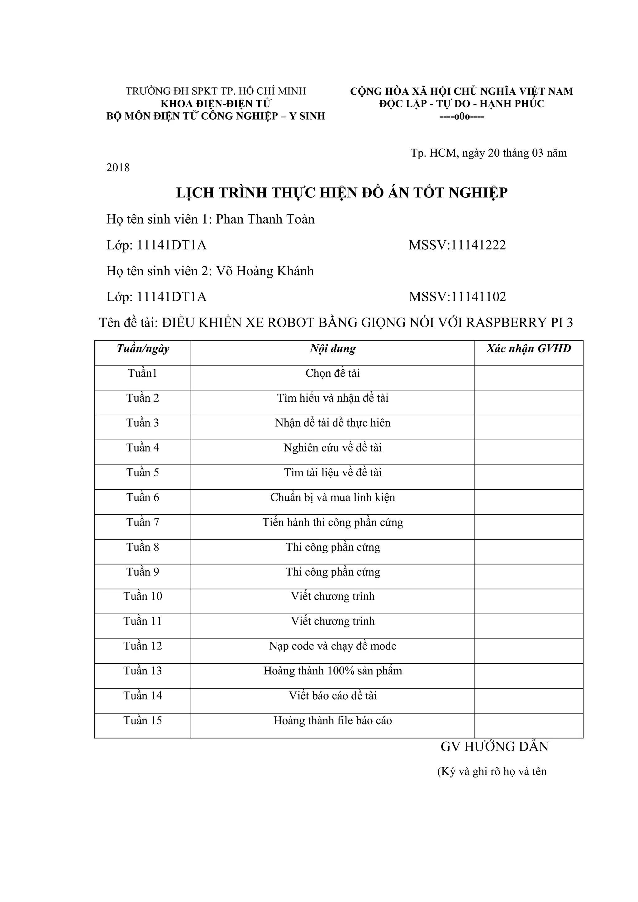 Đề tài: Điều khiển xe robot bằng giọng nói với Raspberry pi 3 | PDF