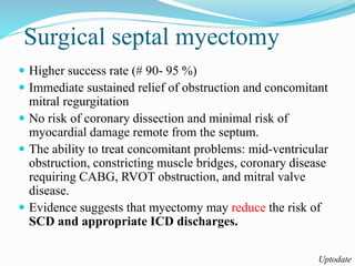 treatment of hypertrophy cardiomyopathy | PPTX
