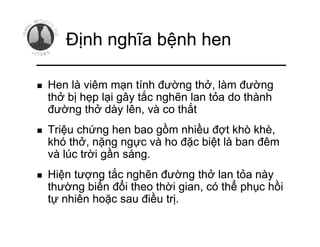 Điều Trị Kiểm Soát Hen - Tiến Sĩ Lê Khắc Bảo | PDF