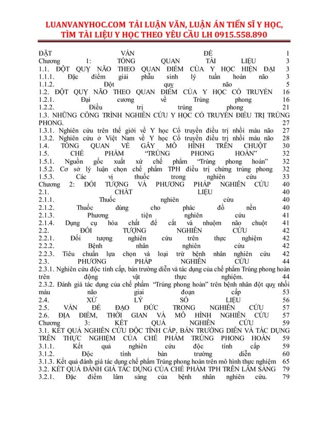 Dieu tri nhoi mau nao giai doan cap tren thuc nghiem va lam sang cua che pham trung phong hoan ...