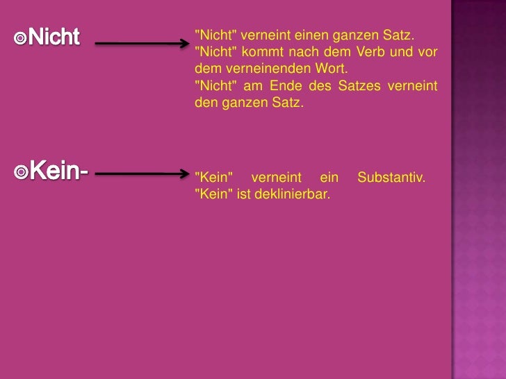 Verneinung mit ni oder ni – verneinung mit ne pas – PBFF