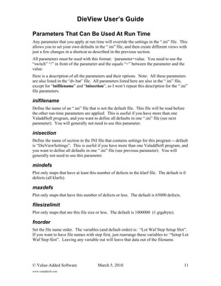 Die View Users Guide | PDF