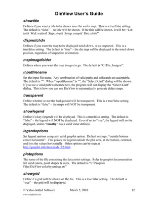 Die View Users Guide | PDF