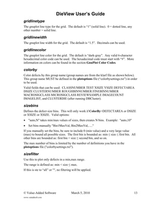 Die View Users Guide | PDF