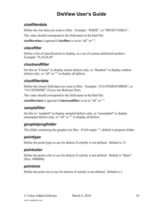 Die View Users Guide | PDF