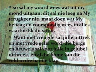 Die woord van god neem elke christen na volmaaktheid | PPTX