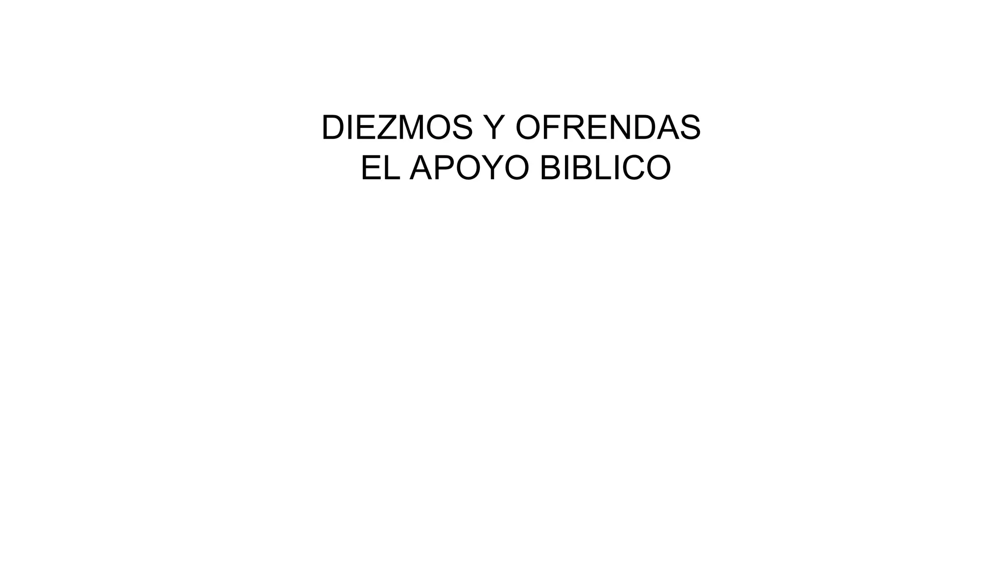 Diezmos y ofrendas, ES UN TEMA DE DUDAS RECURRENTES | PPT