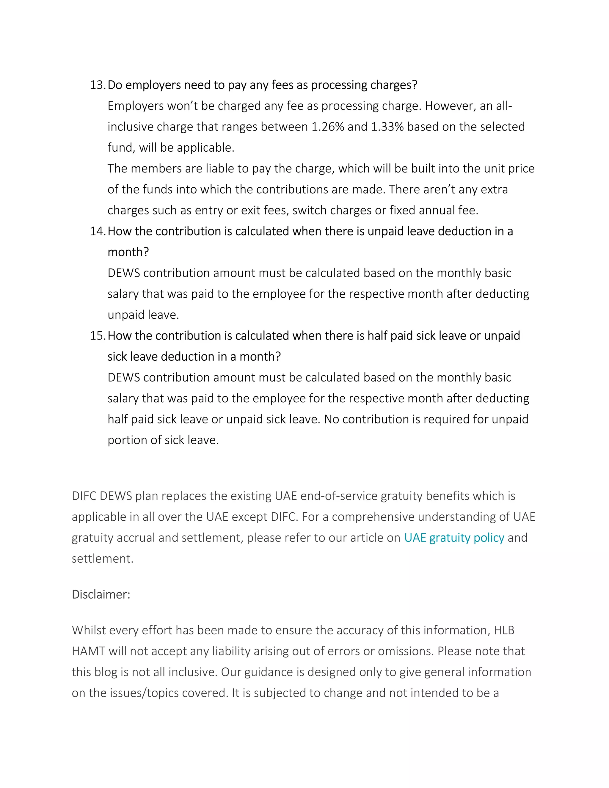 DIFC Employee Workplace Savings Plan.pdf | Government Support and ...