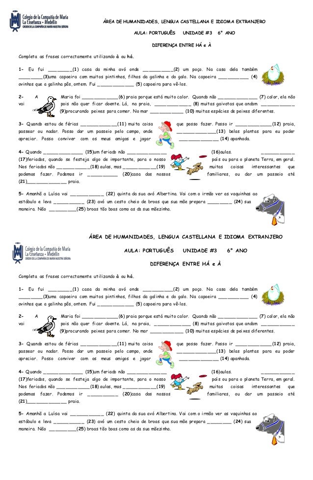 Diferenca entre há e à Diferenca entre há e à