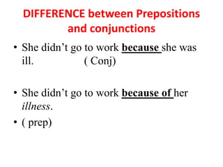 diference bw PREPOSITION AND CONJUNCTION.pptx