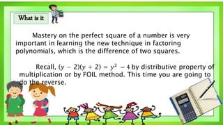 Difference of Two Squares | PPTX