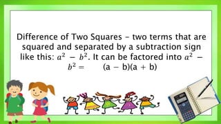 Difference of Two Squares | PPTX