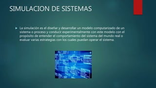 Diferencia entre modelamiento y simulacion | PPTX