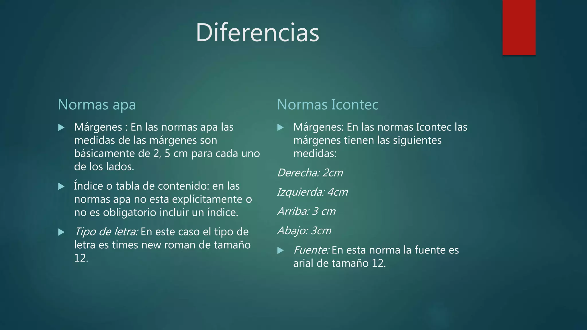 Diferencia entre normas apa y normas icontec | PPT