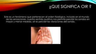 Diferencia entre oir y escuchar | PPTX