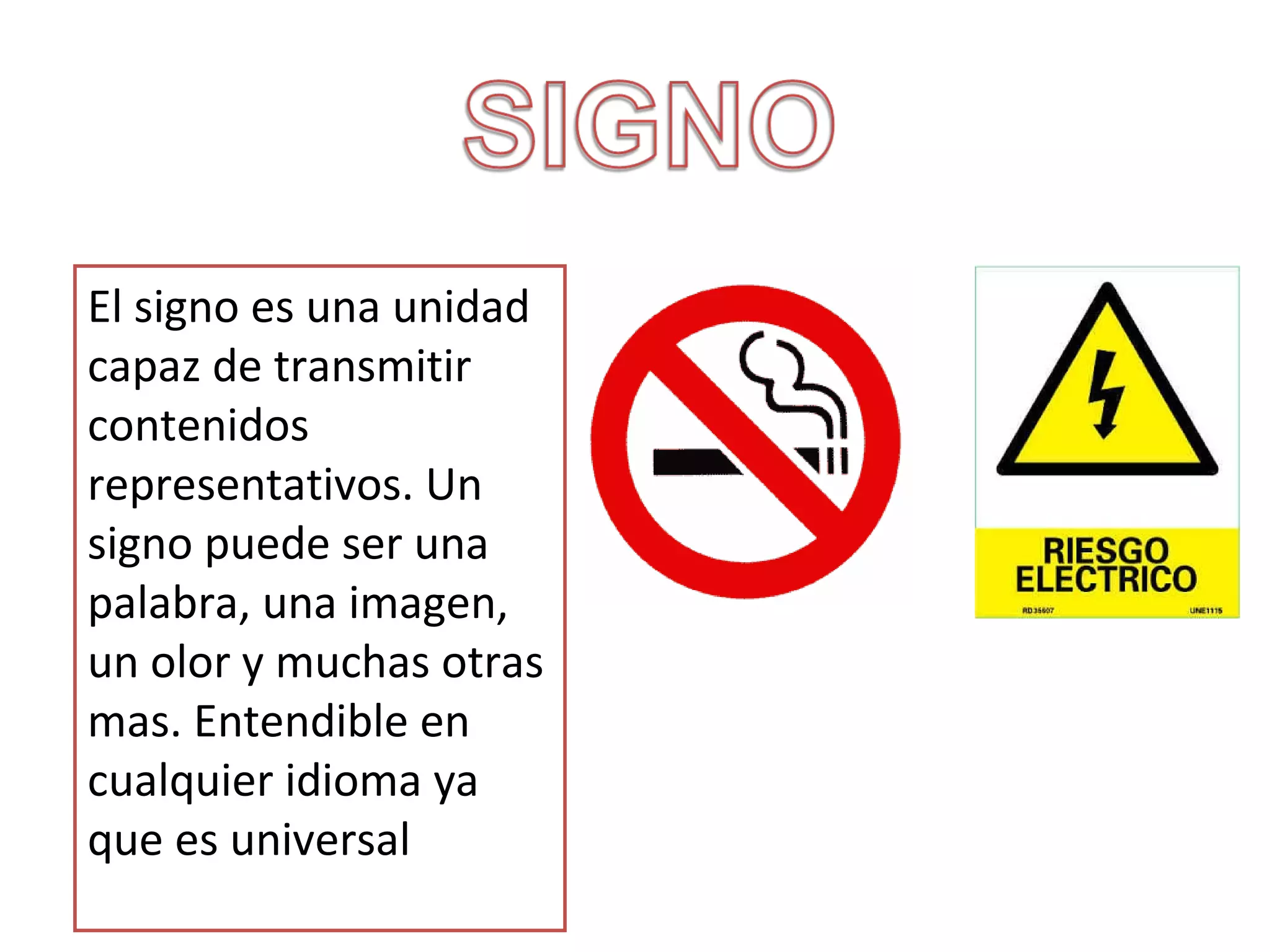 Diferencia entre signo y simbolo | PPT
