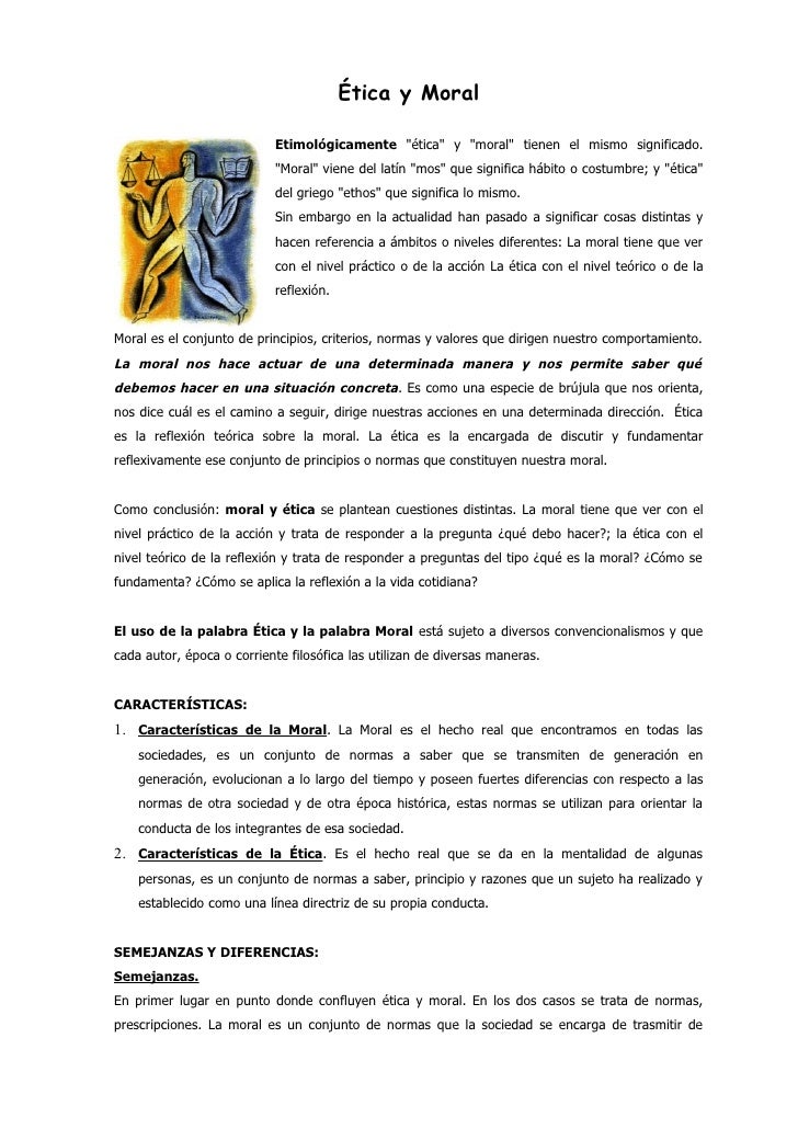 Diferencia Entre Tica Y Moral Cuadros Comparativos E