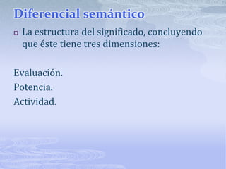 Diferencial semántico | PPTX