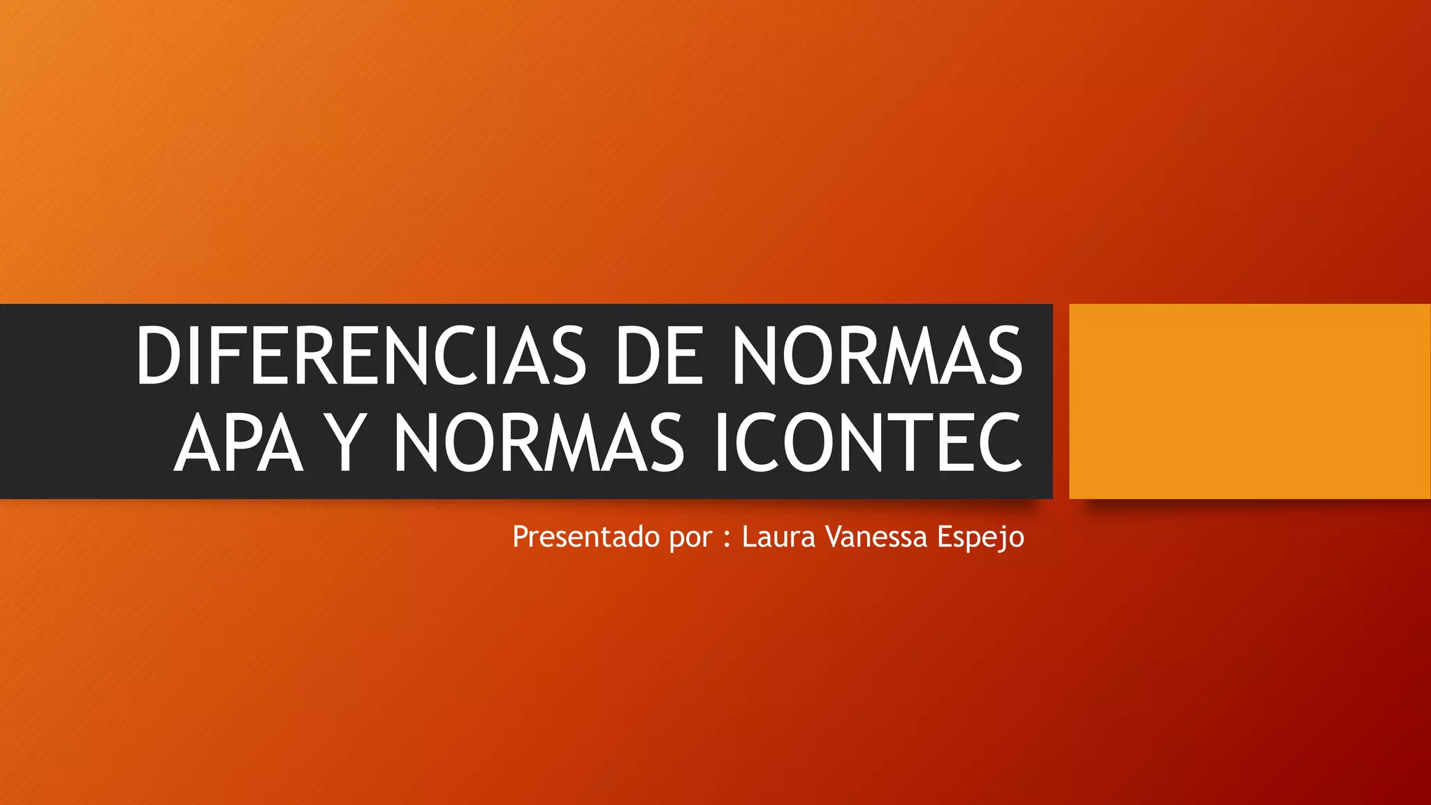 Diferencias De Normas Apa Y Normas Icontec Laura Espejo 26 Marzo Ppt