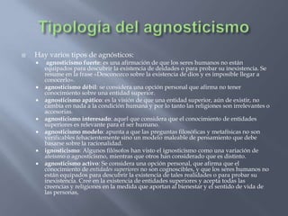 Ateísmo, agnosticismo y libertad religiosa. | PPTX
