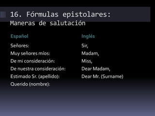 Diferencias entre el inglés y el español | PPTX