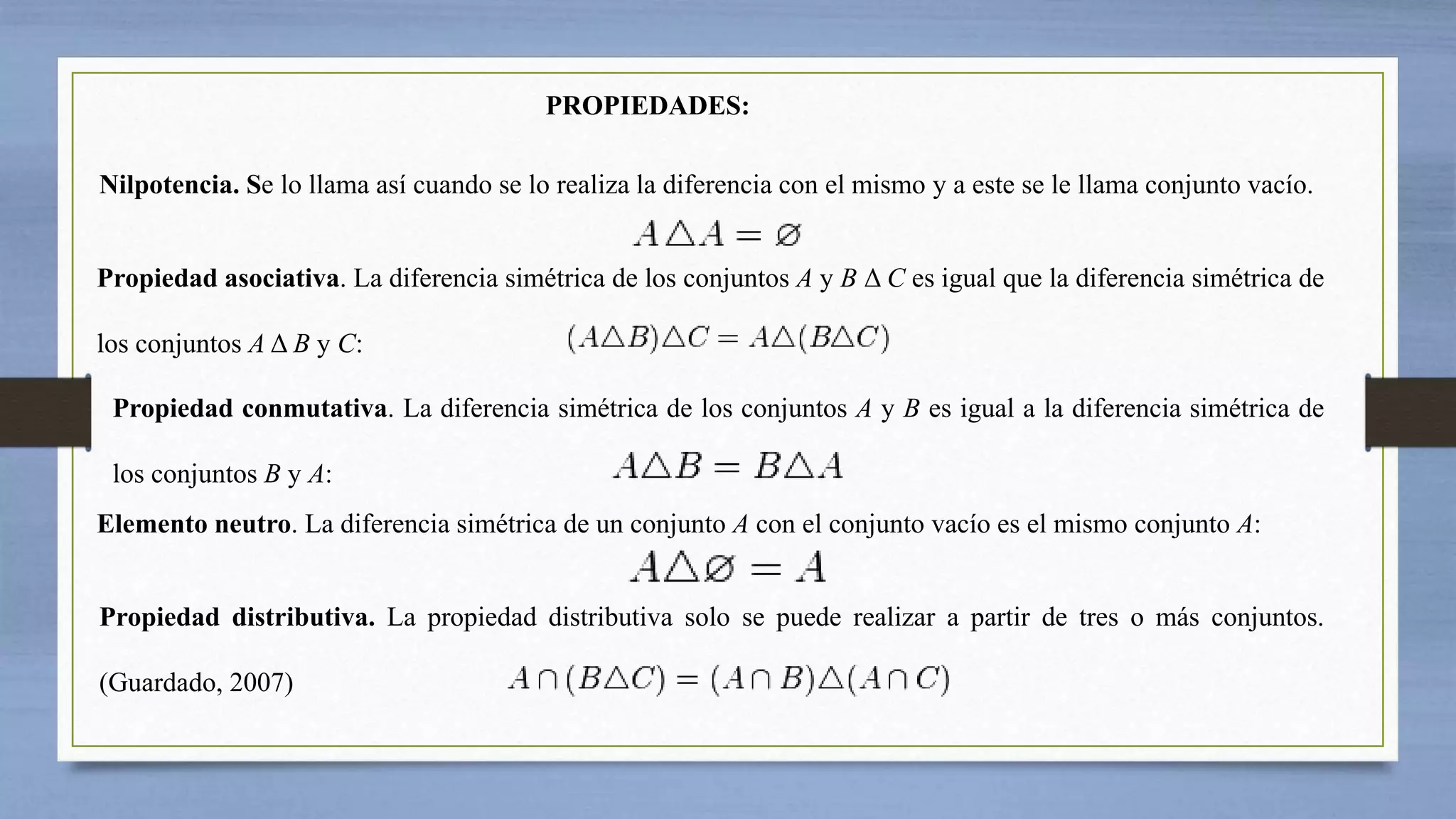 Diferencia simetrica | PPTX