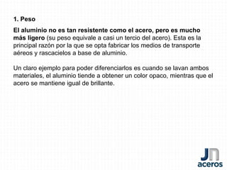 9 diferencias principales entre el aluminio y el acero inoxidable | PDF