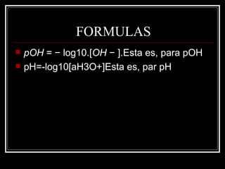 Diferencias Y Similitudes Entre P H Y P Oh | PPT