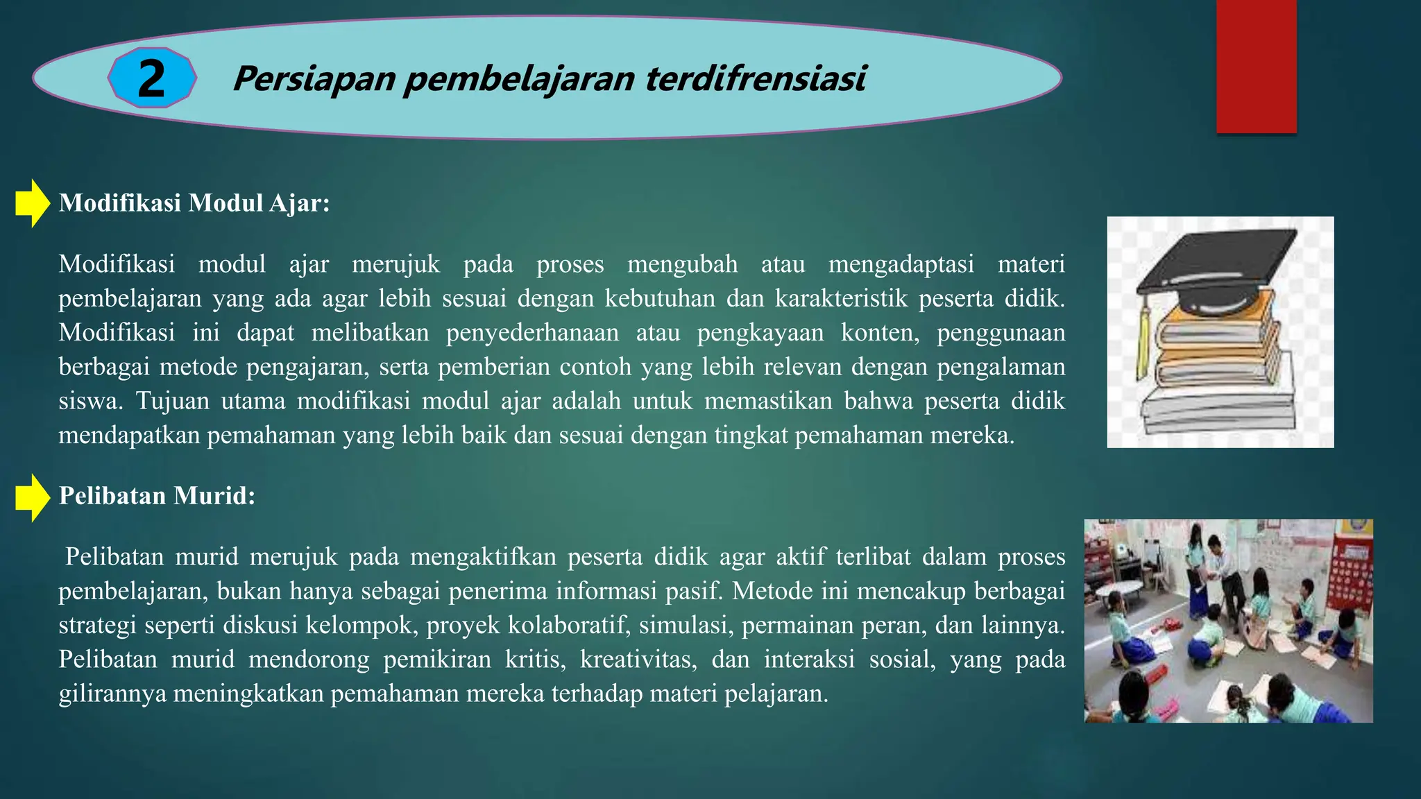 Diferensiasi dalam pembelajaran di satuan pendidikan | PPT